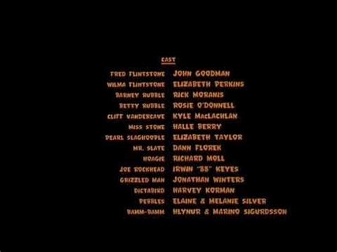 The Flintstones 1994 End Credits Youtube
