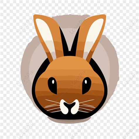 토끼 얼굴 벡터상표만화클립 아트 Png 일러스트 무료 다운로드 Lovepik