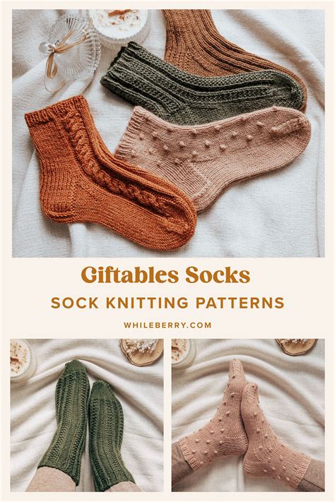 Easy Cozy Knit Socks Sock Knitting Pattern [tables Socks] Modern