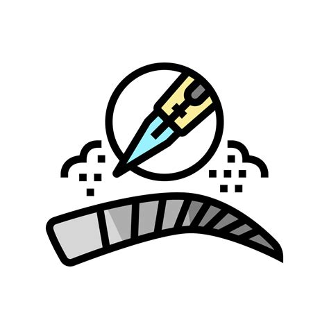 Ombre Brows Color Icon Vector Illustration 10394278 Vector Art At Vecteezy