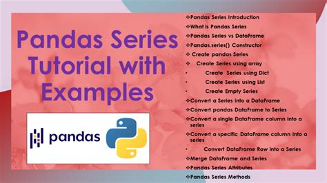How Can I Learn About Pandas Series With Examples How Can I Learn About Pandas Series With Examples