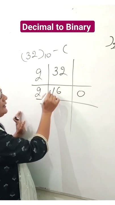 Decimal To Binary Conversion Number System Youtube