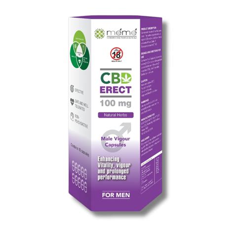 Cbd Erect Erection Booster And Sex Enhancement For Men 10 Capsules