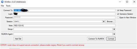 Winbox Connection Error General Mikrotik Community Forum