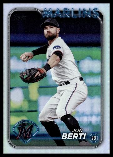 2024 Topps 524 Jon Berti Rainbow Foil Baseball Card Ebay