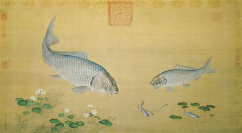 Lang Shining Aquatic Plants And Fish Chinese Art Gallery China