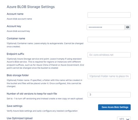 Setting Up Filecloud Managed Azure Blob Storage Filecloud Docs Server