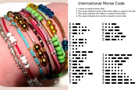 Diy Morse Code Bracelets Using Crimp Beads Tutorial From Teahab Diy