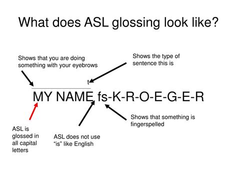 Ppt Asl Glossing Powerpoint Presentation Free Download Id1220423