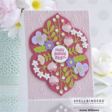 Floral Reflection Collection From Spellbinders Card Making Birthday Floral Cards Cards Handmade