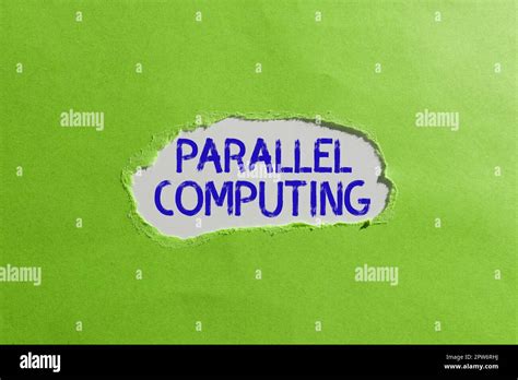 Conceptual Caption Parallel Computing Business Overview Simultaneous Calculation By Means Of
