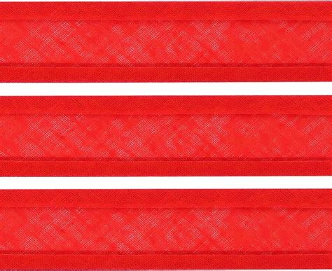 Trimz Poly Cotton Bias Binding Red 25mm X 5m Uk Home