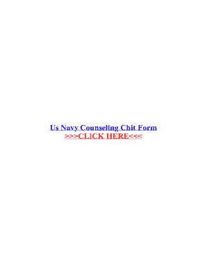 Navy Counseling Chit Examples Fill Online Printable Fillable Blank PdfFiller