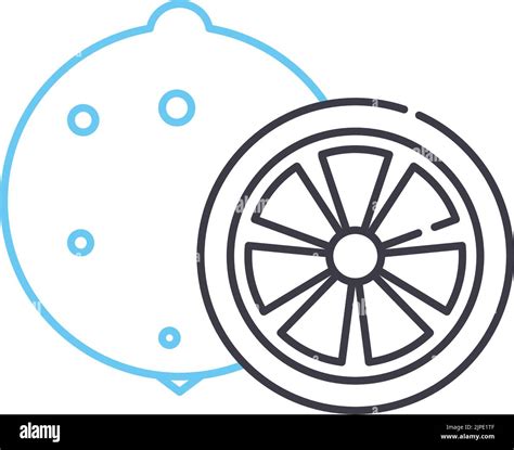 Orange Line Icon Outline Symbol Vector Illustration Concept Sign Stock Vector Image And Art Alamy