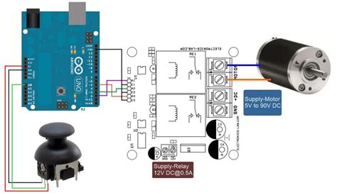 dc motor controller using relay and mosfet arduino interface