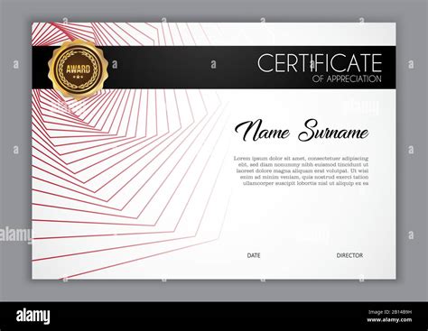 Certificate Template Vector Stock Vector Image And Art Alamy