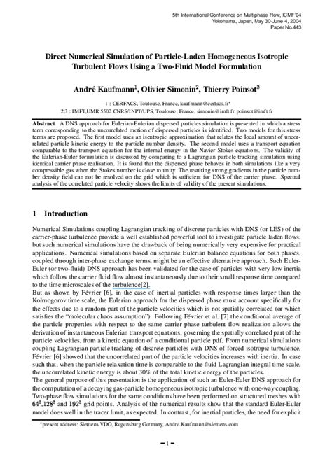 Pdf Direct Numerical Simulation Of Particle Laden Rotating Turbulent