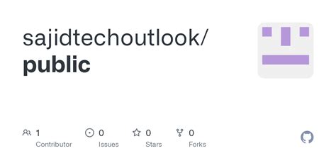 GitHub Sajidtechoutlook Public