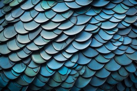 Close Up On Pattern Of Scales Premium Ai Generated Image