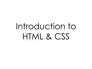 PPT Introduction To CSS PowerPoint Presentation Free Download ID
