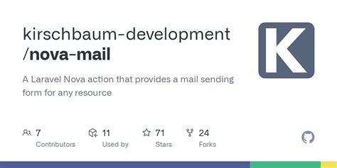 github kirschbaum development nova mail a laravel nova action that