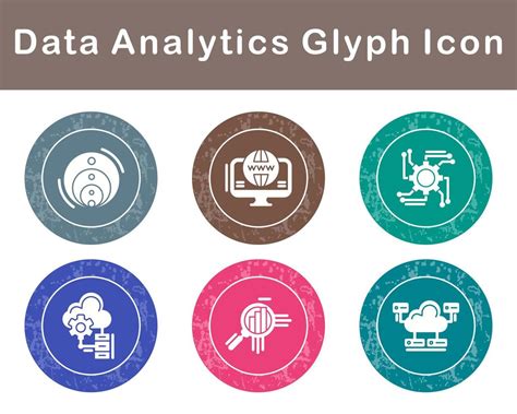 Data Analytics Vector Icon Set 20718948 Vector Art At Vecteezy