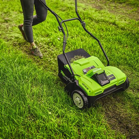 40v Cordless Dethatcher G40dt35 Buy Online At Greenworks