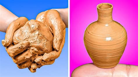 만족스러운 점토 도자기 만들기 및 Diy 시멘트 공예품 Youtube