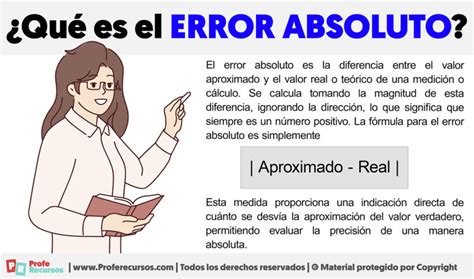 Qué Es El Error Absoluto