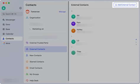 Add Or Delete External Contacts