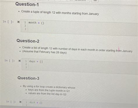 Solved By Using A For Loop Create A Dictionary Whose Keys