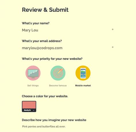 Fullscreen Form Interface Codrops
