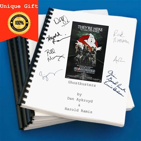 Ghostbusters 1984 Movie Script Screenplay T For Film Buff T For