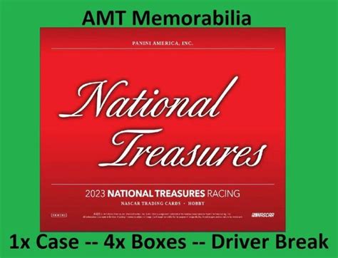 Natalie Decker 2023 Panini National Treasures Racing 1x Case 4x Box