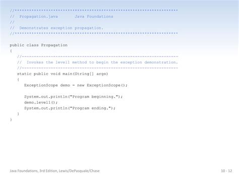 Ppt Chapter 10 Exceptions Powerpoint Presentation Free Download Id2475169
