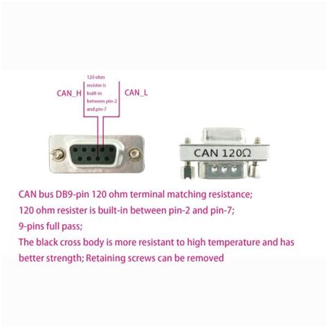 Buy Buelec Can Db9 120ohm Can Bus Terminal Resistance Db9 Female To Male Connector With Accuracy