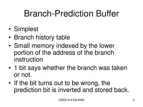 dynamic hardware branch prediction ppt download