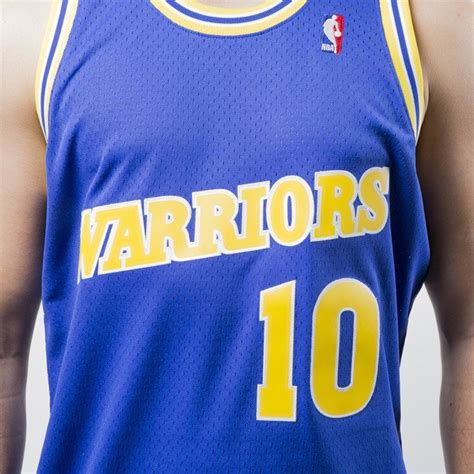 Mitchell And Ness Golden State Wariors 10 Tim Hardaway Royal Swingman