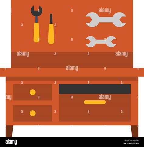 Workbench With Tools Icon Stock Vector Image And Art Alamy