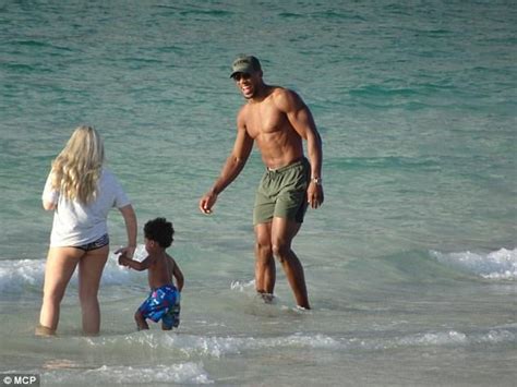 Shirtless Anthony Joshua Enjoys Some Quality Time With Son Joseph