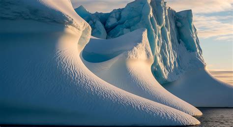 Majestic Ice Formations Sculpted By Natures Hand In A Cold Arctic