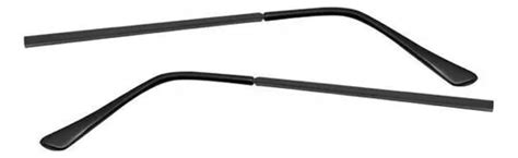 2 X 2 Pieces Temple Replacement Replacement Temple Black Mercadolivre