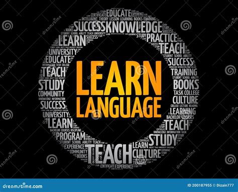 Learn Language Word Cloud Stock Illustration Illustration Of Education 200187955