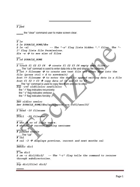 unix fundamental commands pdf computer file filename