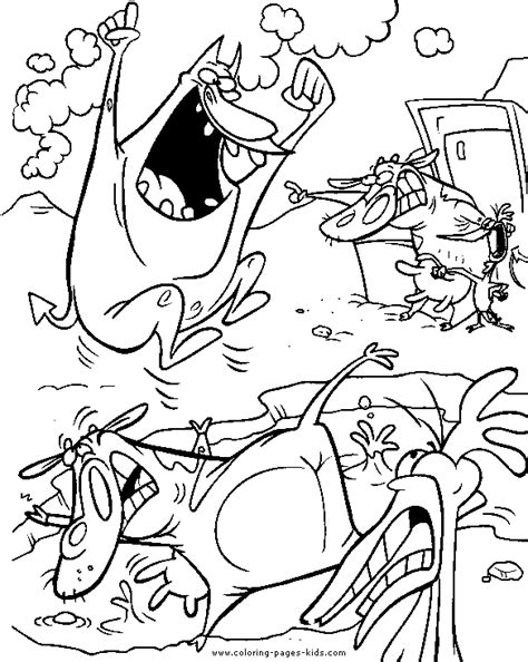 Cow And Chicken Coloring Pages