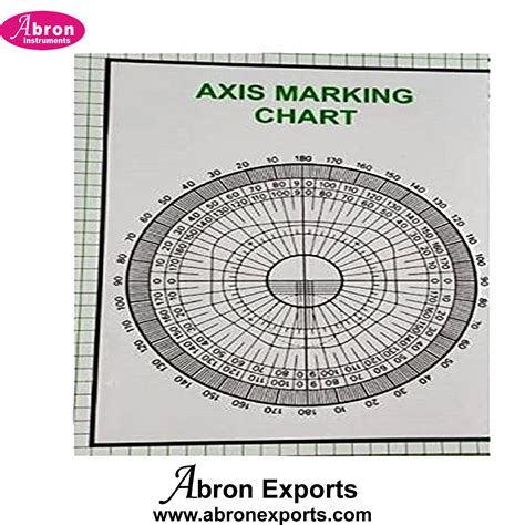 Ent Eye Lens Axis Marking Chart For Eye Test Use Pack Of 10 Abron Abm 1516am Ent Eye Testing