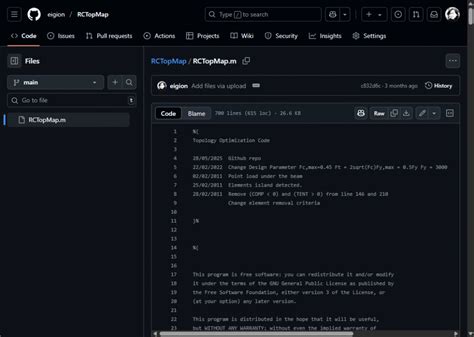 Topology Optimization Of Reinforced Concrete Structure Matlab Code On