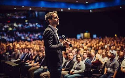 Premium Photo Speaker At Business Conference And Presentation