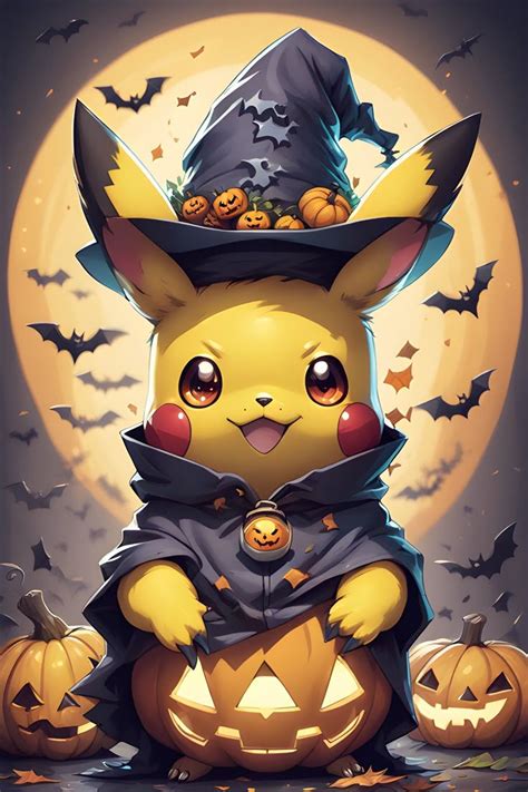 Pikachu Art Pikachu Halloween Pokemon Halloween Halloween Wallpaper