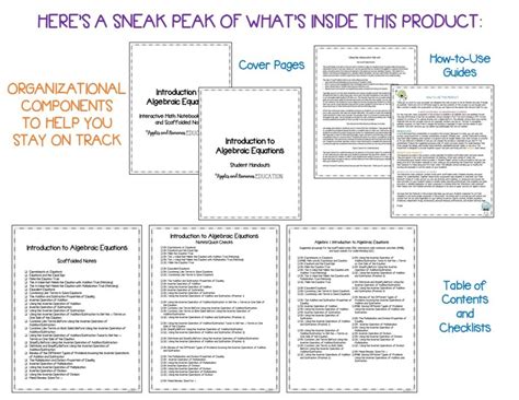 Introduction To Algebraic Equations Algebra Guided Note Taking Activities Made By Teachers